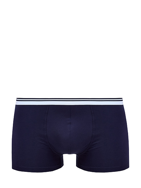 Мужские хлопковые трусы-боксеры с контрастным поясом в полоску ZIMMERLI ...